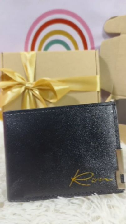 Personalized Mens Leather Wallet with name | Lazada PH