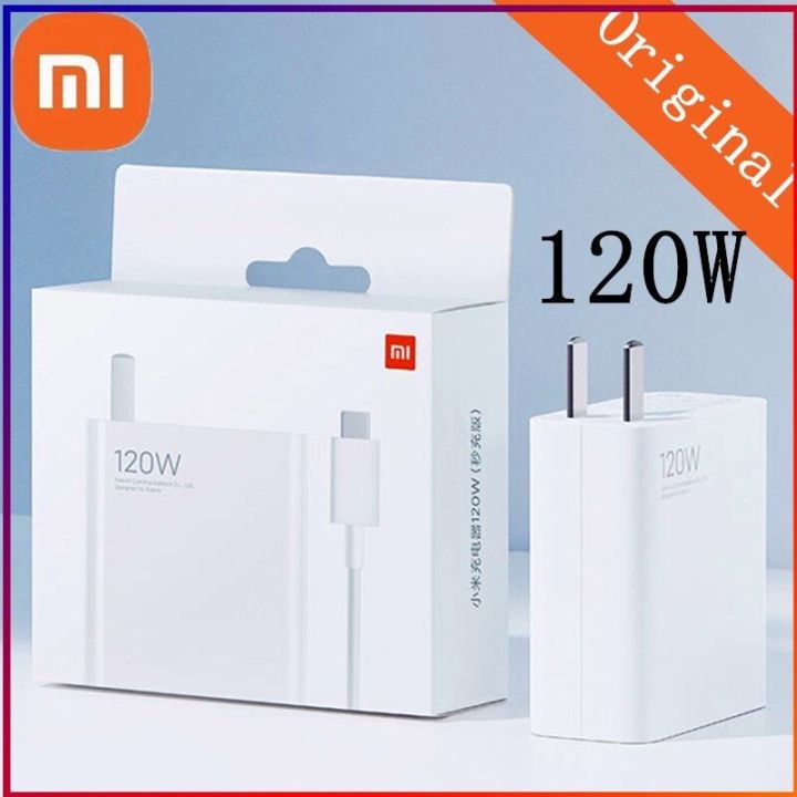 Original 120W Xiaomi Turbo Charger Gan Fast Charge With 6A Usb Type C ...