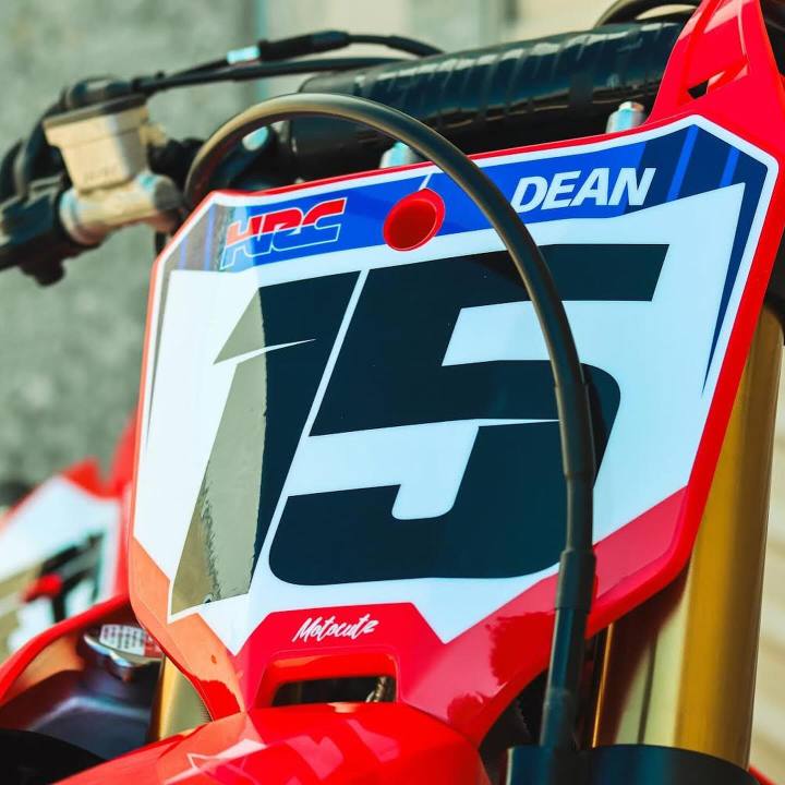 Produk Decal stiker motor Crf 450 merah Motif terbaru Custom desain ...