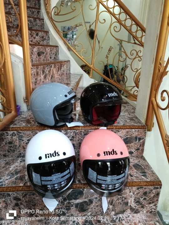 HELM MDS MAGNUM SOLID FULL WARNA | Lazada Indonesia