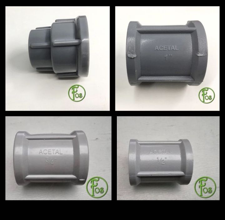 PVC Fitting Threaded Socket 1/2", 3/4" , 1"- ACETAL. | Lazada