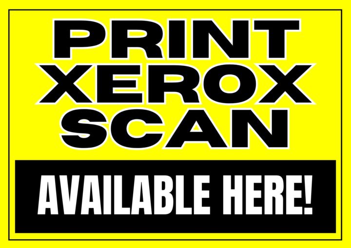 PRINT XEROX SCAN AVAILABLE HERE A4 SIZE SIGNAGE LAMINATED | Lazada PH