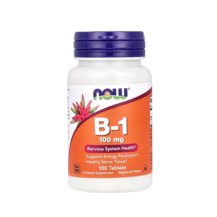 B-1 (100 mg) 100 Tablets (Now Foods) | Lazada.co.th