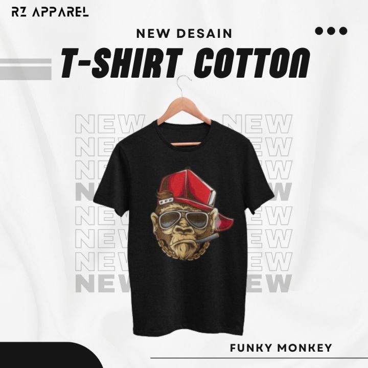 Baju Kaos Funky Monkey T-Shirt Baju Distro Pria - Ukuran Big Size ...