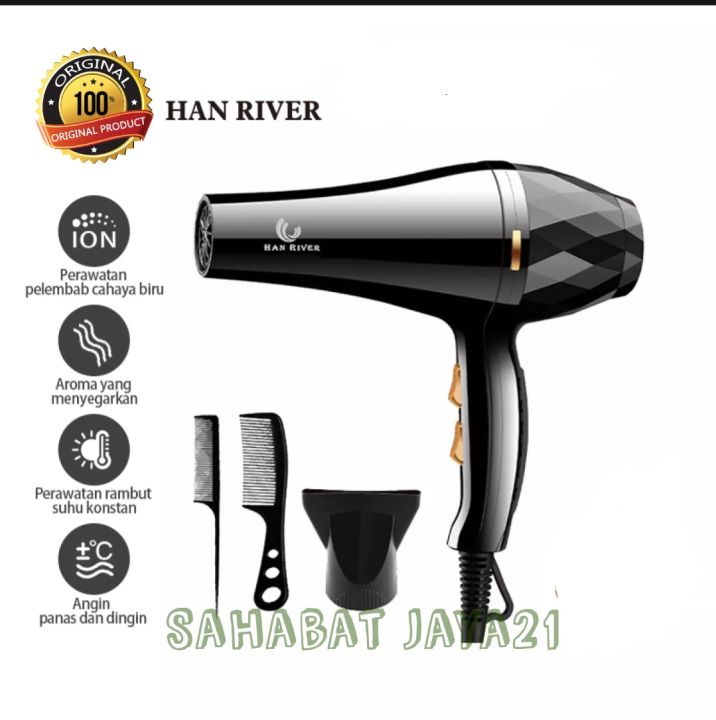 Hair Dryer HAN RIVER Salon pengering rambut Profesional | Lazada Indonesia