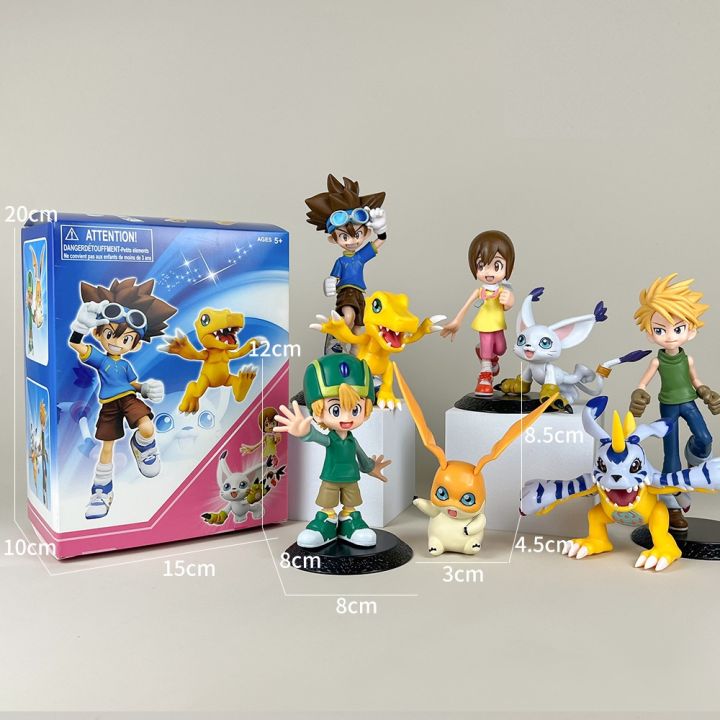 Digimon Adventure Figure 8-17cm Yagami Taichi Agumon Ishida Yamato ...