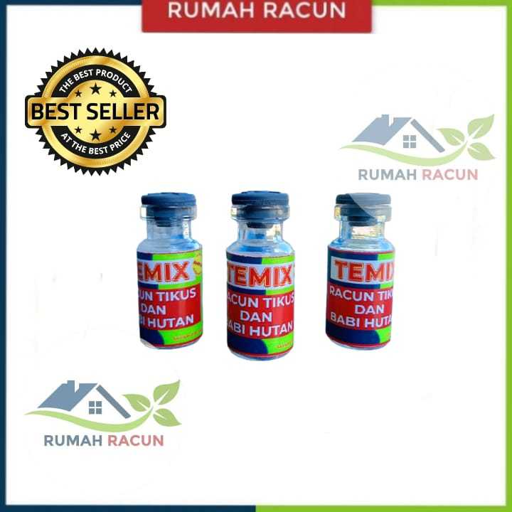 TEMIX TEMIK BOTOL KACA RACUN TIKUS DAN BABI HUTAN ORIGINAL IMPORT ...