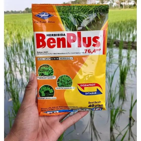 Herbisida Selektif Padi paling Ampuh Benplus 40 gram 1 pack isi 10 pcs ...