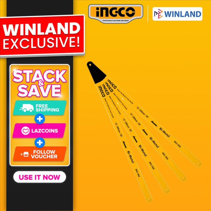 INGCO by Winland Hack Saw Bi-Metal HackSaw Blade 18T HSBB12186 (SOLD ...