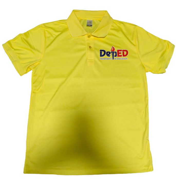Customized DEPED MATATAG Egg Yellow Drifit Polo Shirt | Lazada PH
