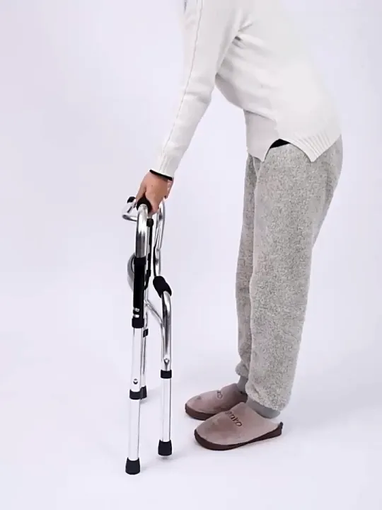 【6-Point Height Adjustable】Extra Stable Wide Base Lightweight Foldable ...