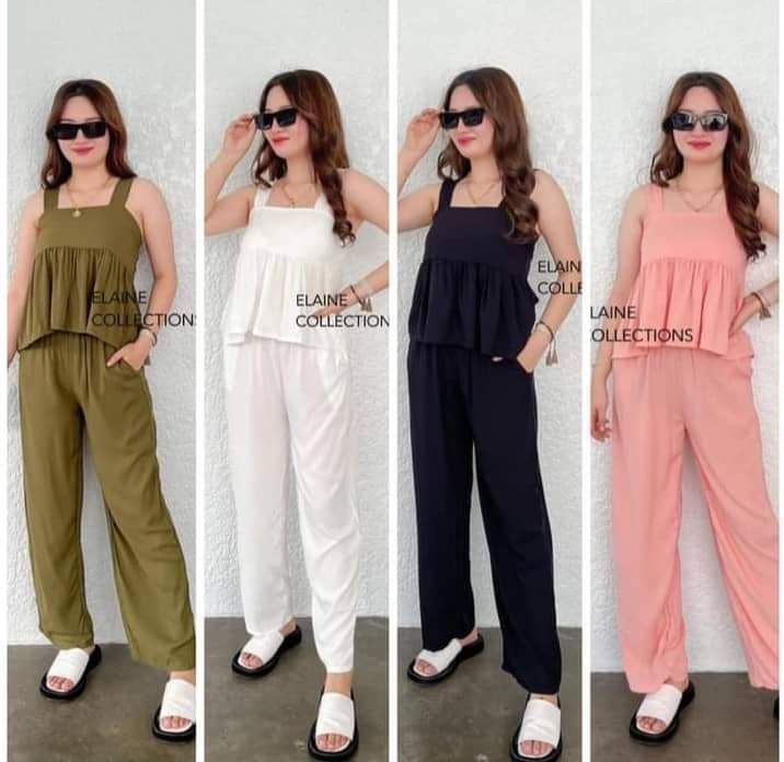 Terno Squarepants Coordinates RandoM Plain | Lazada PH
