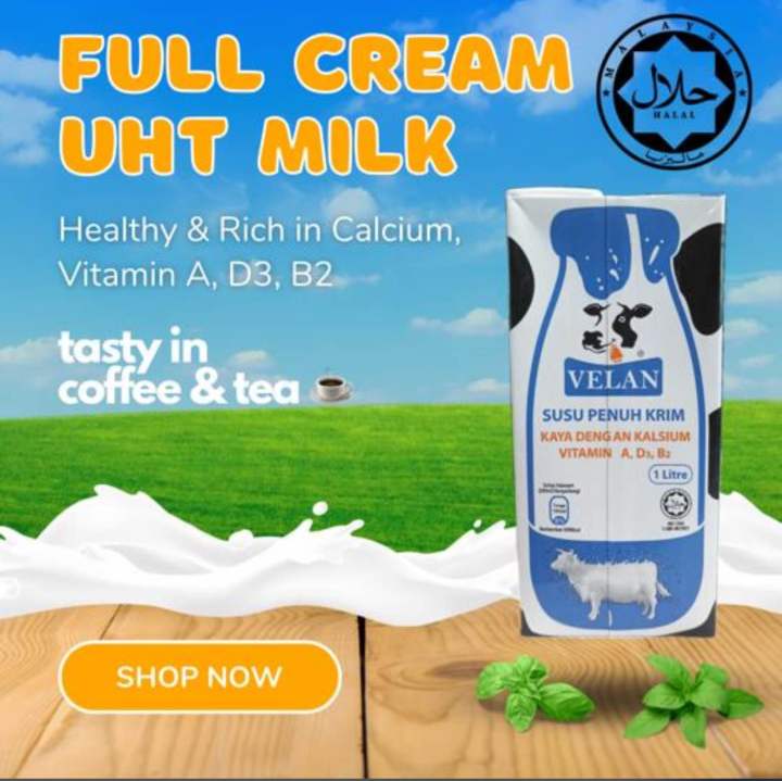 Velan Full Cream Milk (1L) | Lazada
