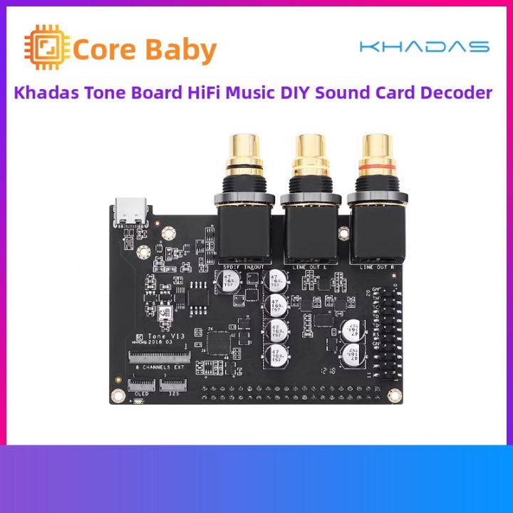 Khadas Tone Board Hifi Music DIY Sound Card Decoder Usb Dac Xmos Es9038 ...