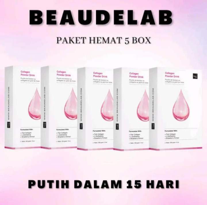 PAKET HEMAT BEAUDELAB COLLAGEN POWDER DRINK | Minuman Kolagen Pemutih ...