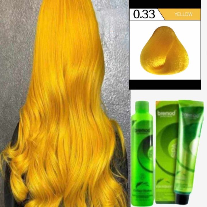 Bremod Performance Hair Color Long Lasting Colourant Yellow with ...