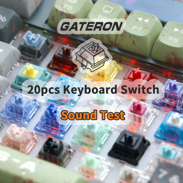GATERON Keyboard Switches Tester 35PCS Key Switches RGB LED for ...