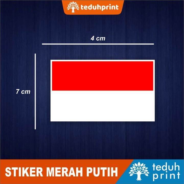 Sticker Stiker Merah Putih / Stiker Bendera Merah Putih / Stiker ...