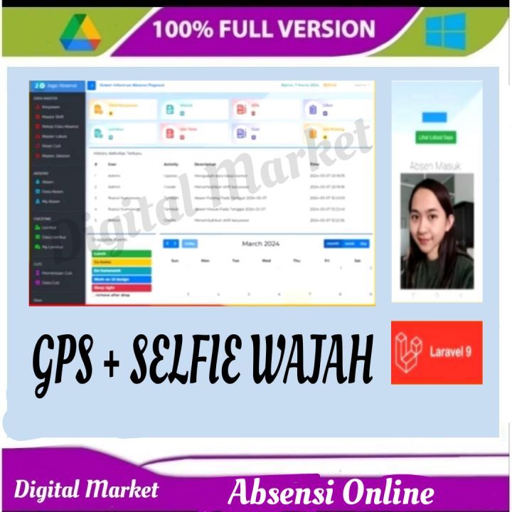 Source Code Aplikasi Absensi GPS + Selfie Karyawan Lengkap Laravel 9 ...