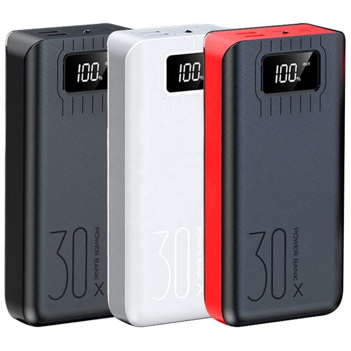 Powerbank 30000mAh ชาร์จเร็ว Fast Charge ของแท้ 100% LCD With Flash ...
