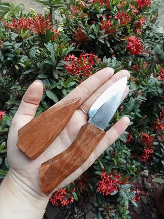 Pisau Mini Multifungsi | 100% Baja Asli Super Tajam | Serangka | Lazada ...