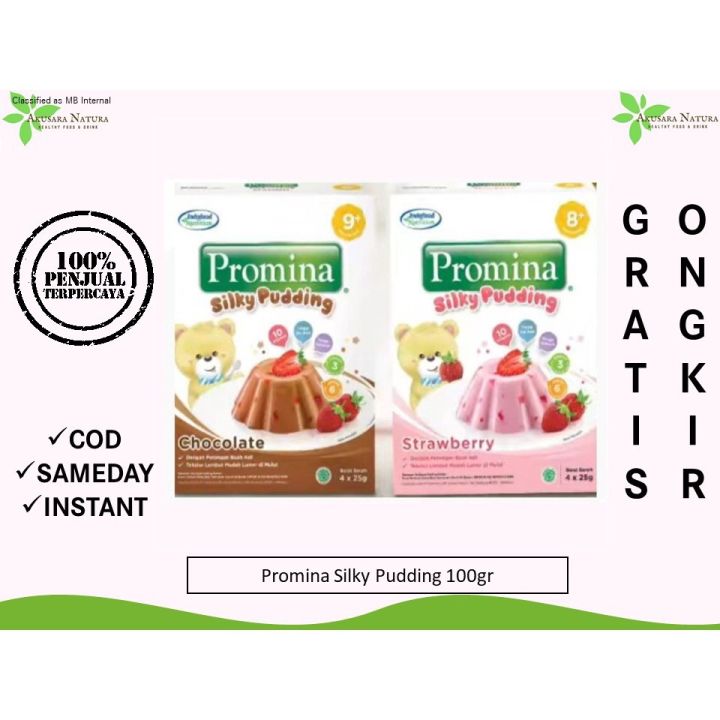 PROMINA SILKY PUDING | PUDDING 100gr [BISA COD | INSTANT | SAMEDAY ...