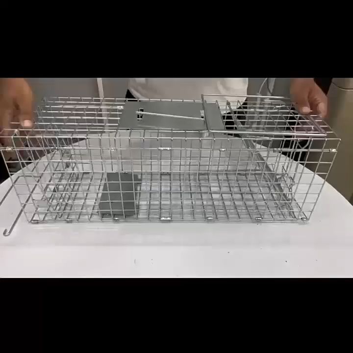 cat trap full automatic foldable big cat cage iron made scratching cage ...