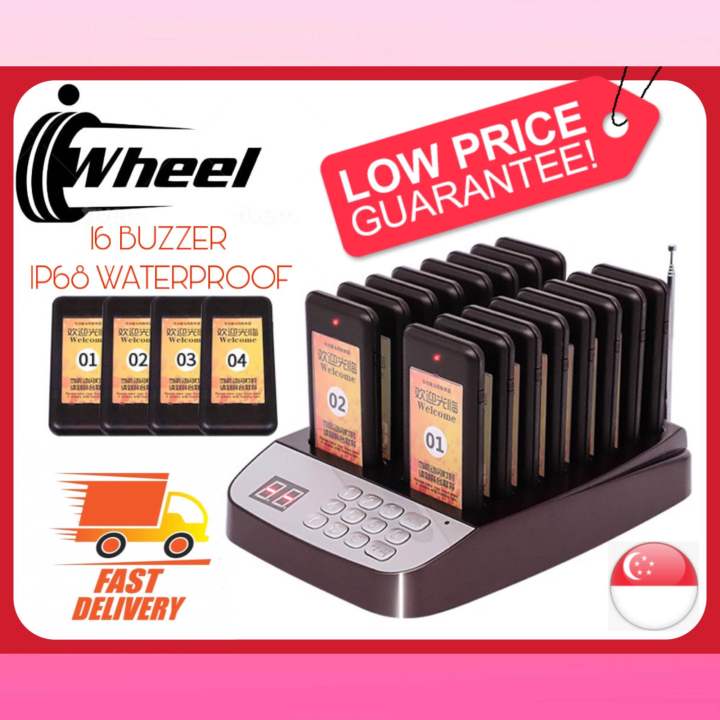 INSTOCK - Queue Buzzer Number Restaurant Paging System Pager | Lazada ...