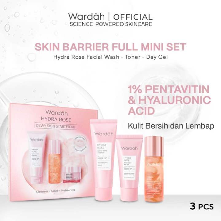 WARDAH Hydra Rose Dewy Skin Starter Kit | Lazada Indonesia