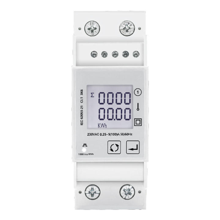 SDM Modbus 230V Singe Phase Multifunction Energy Meter With Pulse Output,V A W KWH DIN Rail ...