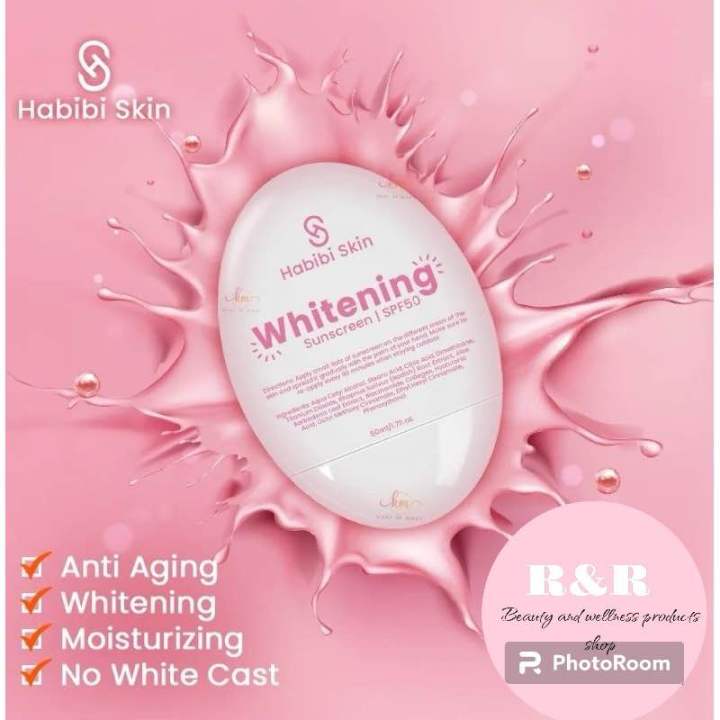 HABIBI WHITENING SUNSCREEN SPF50 BY MS CRISSA LIAGING | Lazada PH