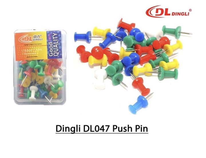 DingLi DL-047 Assorted Colors Push Pin/Thumb Tack | Lazada