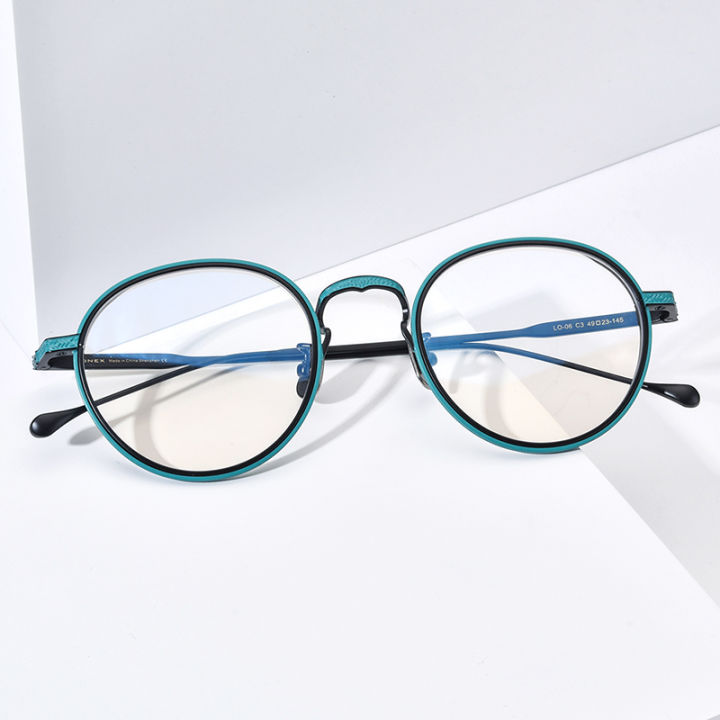 FONEX Pure Titanium Glasses Frame Women Brand Design Vintage Retro ...
