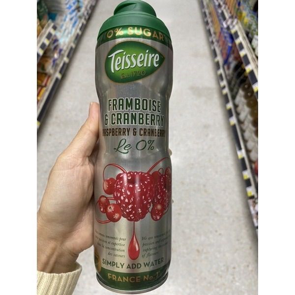 Raspberry & Cranberry Concentrated Syrup With Sweeteners ( Brand ...
