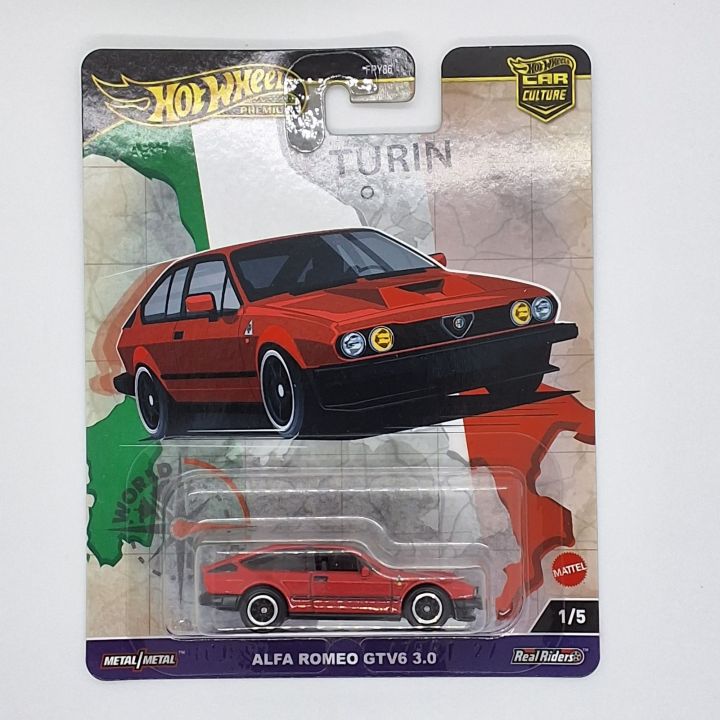 HOT WHEELS PREMIUM ALFA ROMEO GTV6 3.0 HW CAR CULTURE | Lazada