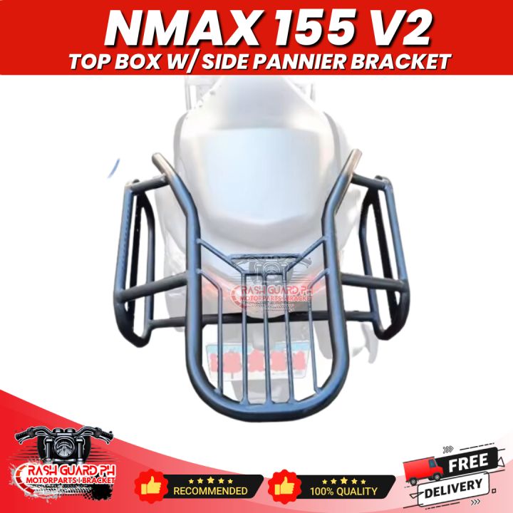 Yamaha NMAX V1/V2 - Top Box Bracket with Side Pannier Heavy Duty ...