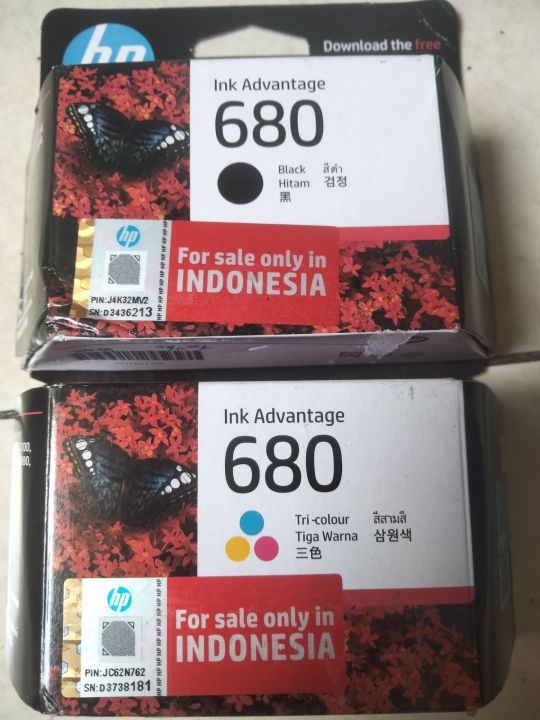 tinta cartridge Hp 680 / 802 /803 dll. black/colour | Lazada Indonesia