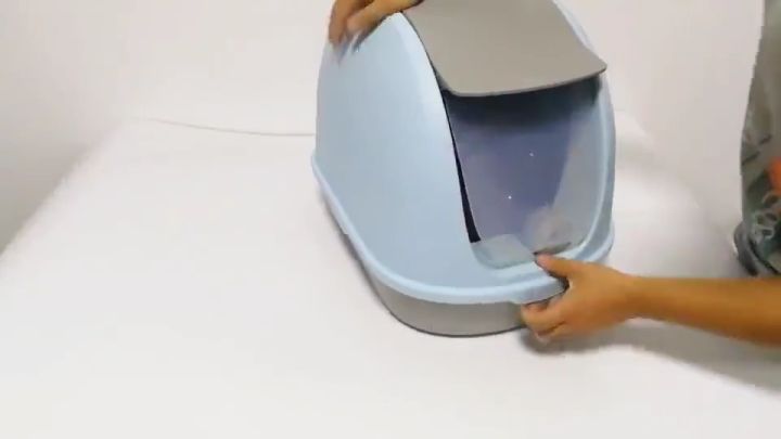 Full Cover Big Cat Litter Box Tandas Kucing Cat Toilet Bekas Pasir ...