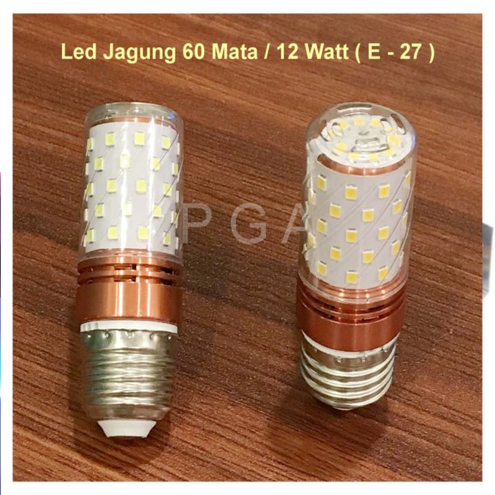 Lampu Led Bohlam 12W 16W Jagung 3 warna Putih kuning Natural E27 E14 ...