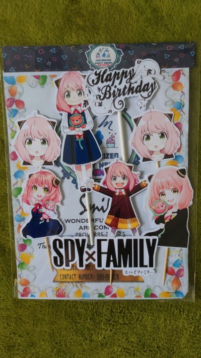 Spy Family Anya Customize Cake Topper and Cupcake Topper | Lazada PH