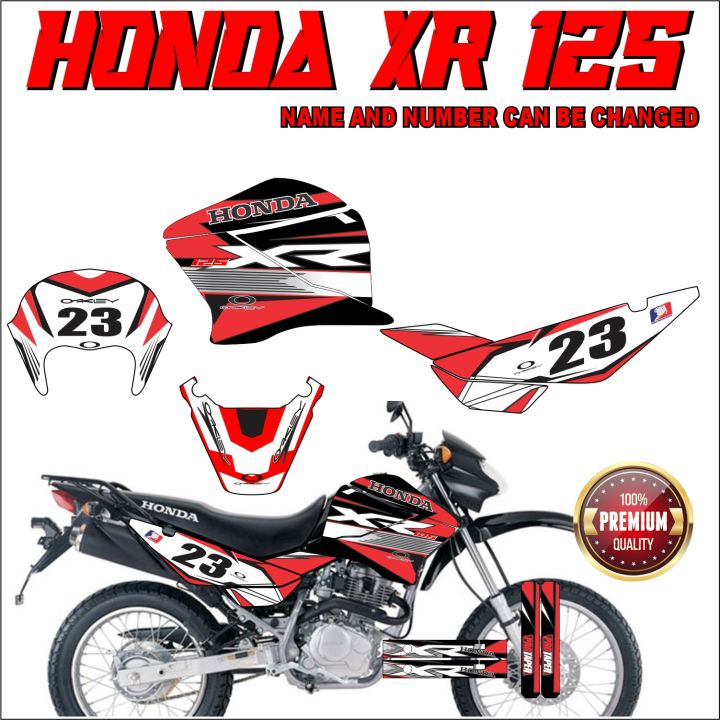 Honda XR 125 decals sticker, Laminated | Lazada PH