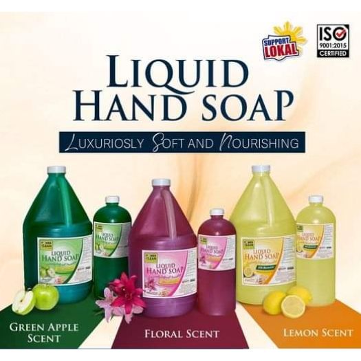 Liquid Hand Soap Plus Moisturizer Floral/ Lemon/ Green Apple scents 1 ...