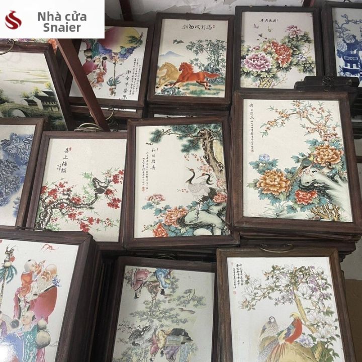 FEIZHUXIANSEN | Trang Trí Tường Gốm Sứ Vẽ Tay cho Phòng Khách Phong ...