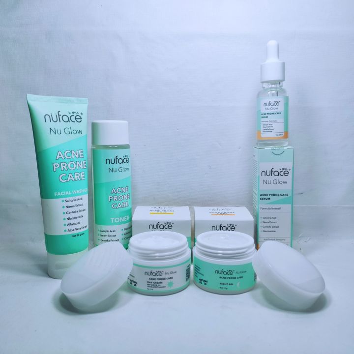 Paket Skincare Nuface Nu Glow Acne Prone Care Lengkap Lazada Indonesia