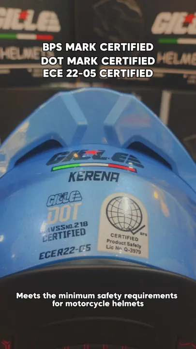 GILLE FF007 KERENA TWO TONE (SINGLE VISOR) Full Face Helmet for ...