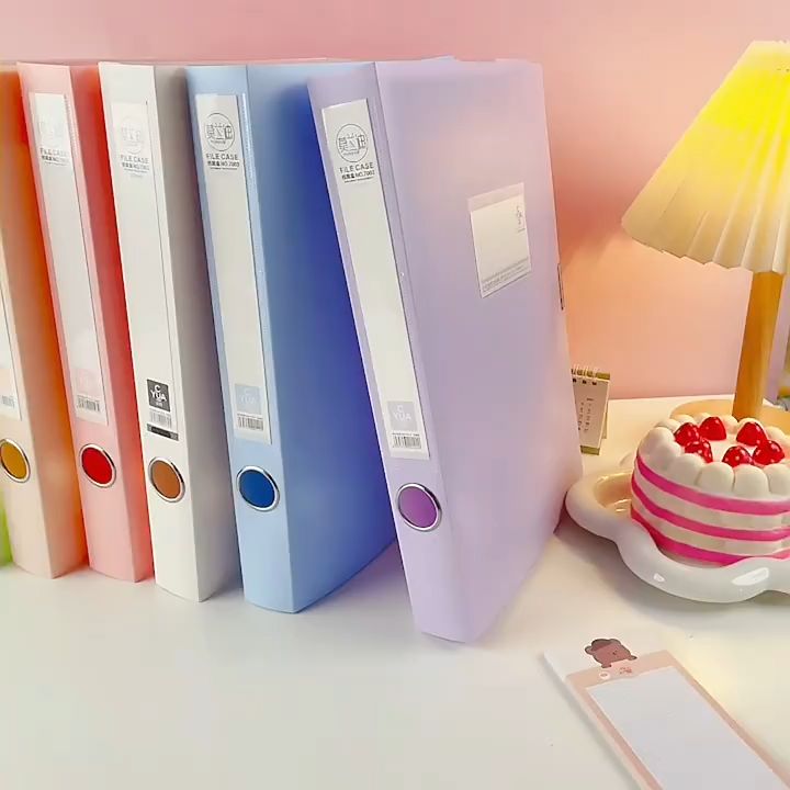 A4 File Case PP Solid Color File Box Document Box File Case Box ...