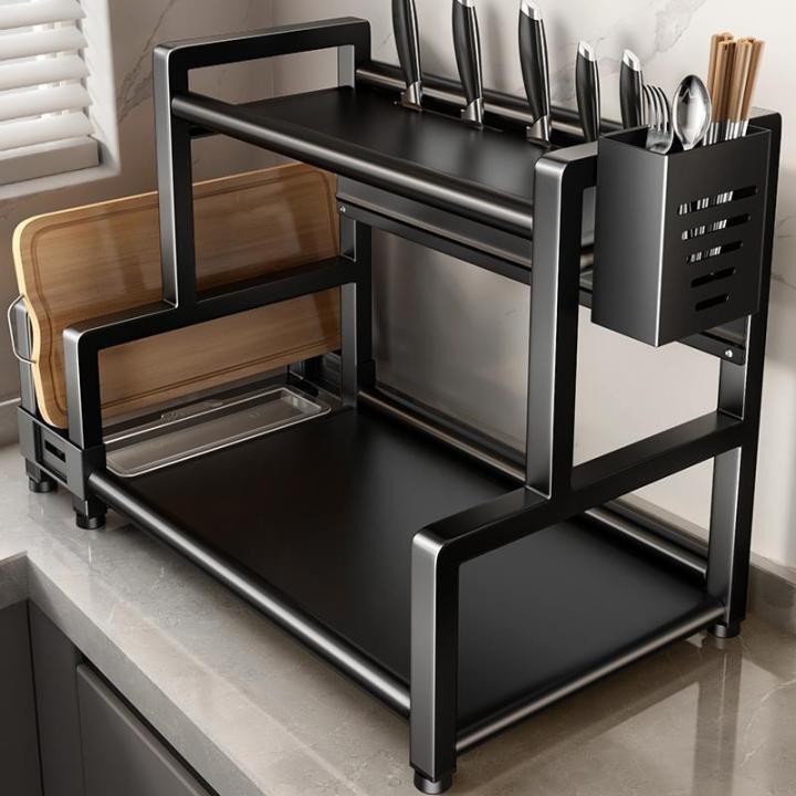 Multifunctional Kitchen Storage Rack Spice Oil Salt Sauce Vinegar ...