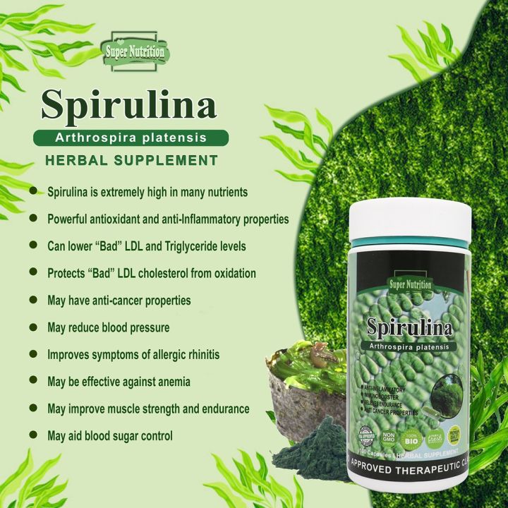 SPIRULINA CAPSULE 100 CAPSULES | Lazada PH