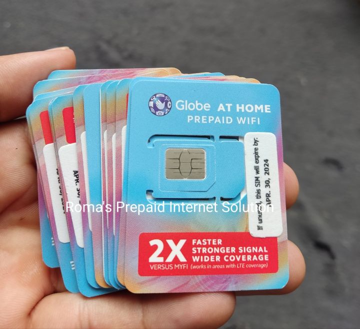 Gomo & Globe at home prepaid wi-fi Sim Free10gb- On Hand | Lazada PH