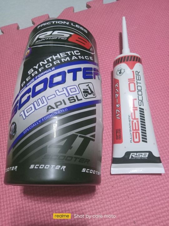 RS8 SCOOTER ENGINE OIL 800ML 10W-40 API SL WITH FREE RS8 GEAR OIL 80W ...
